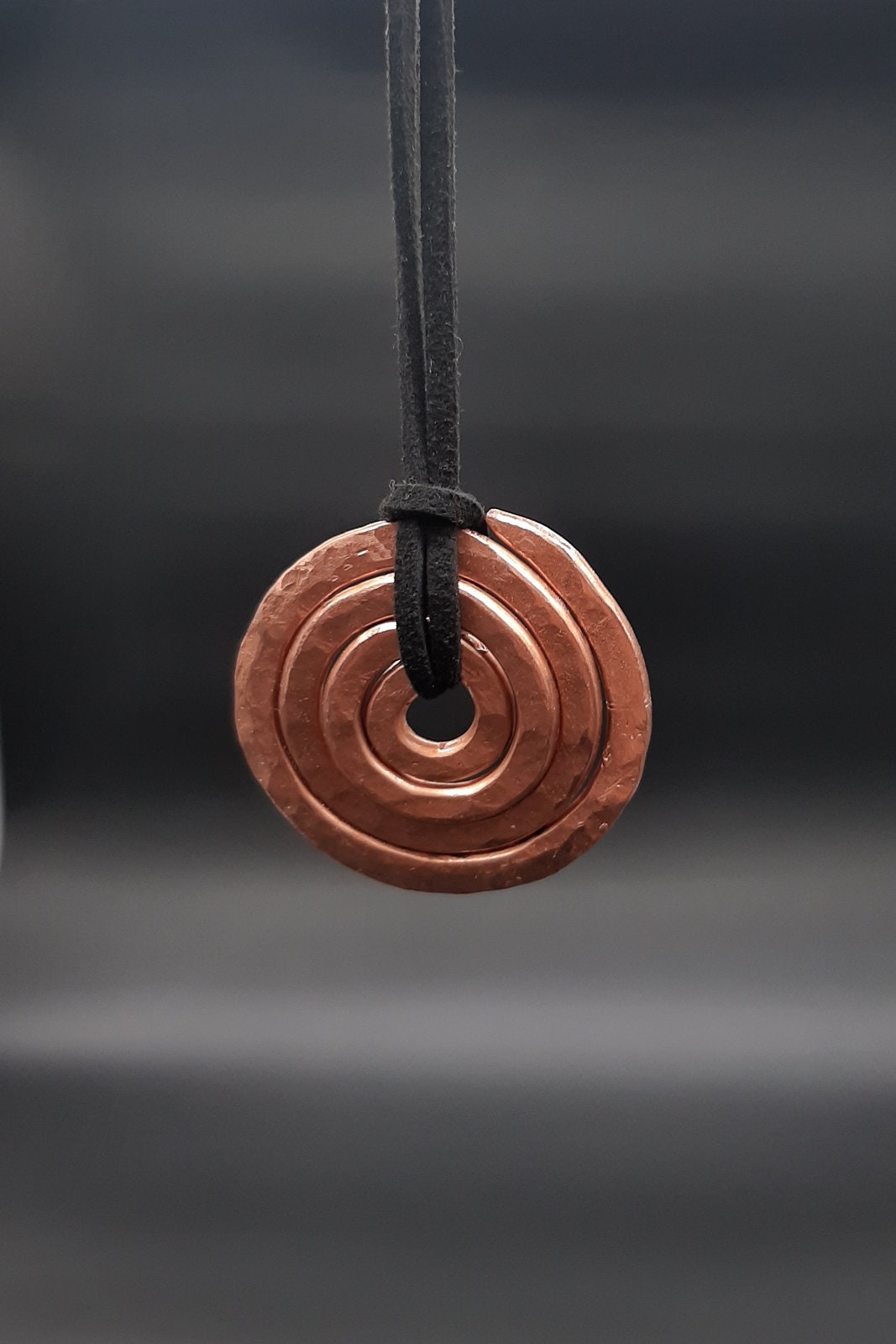 Copper Pendant, Medallion Pendant, Pure Copper Pendant, Hand Hammered ...