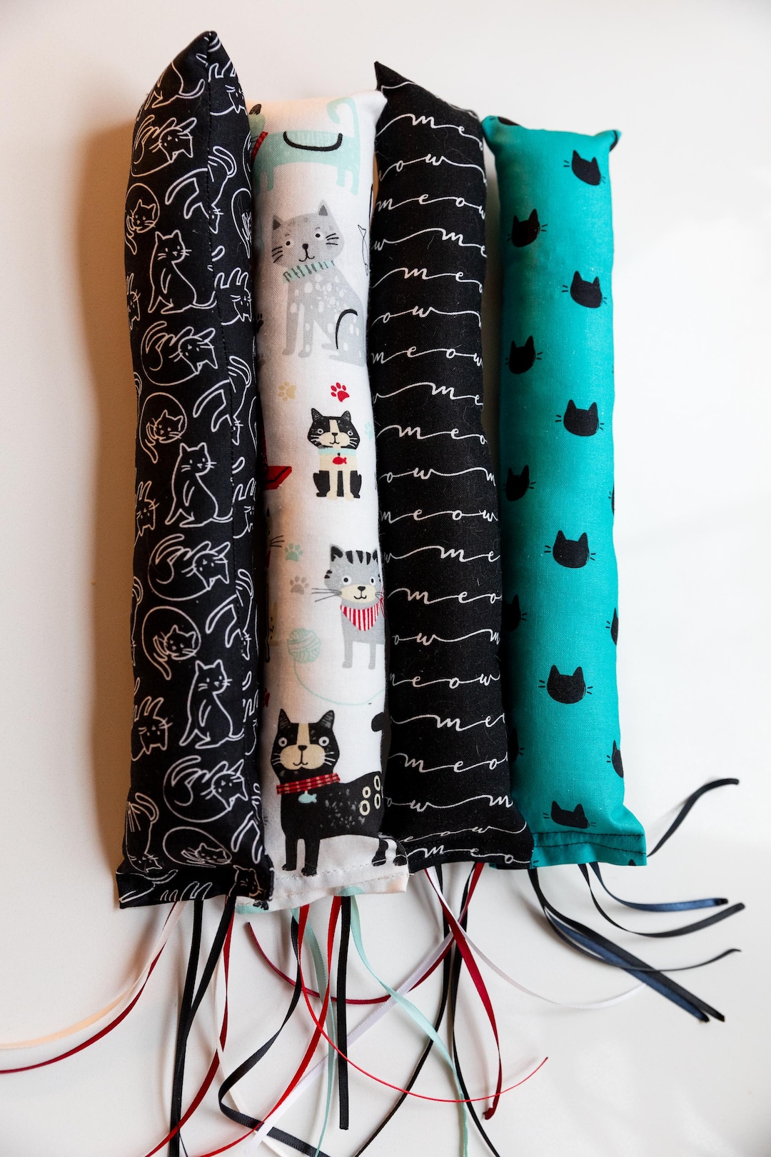Large Catnip Cat Kitty Ribbon Kick Toy - Etsy