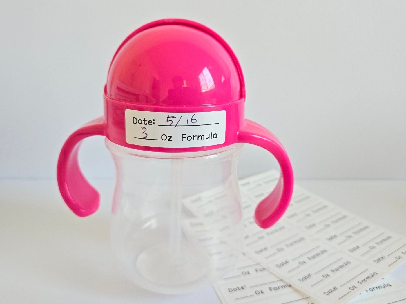 128 Write-on Baby Bottle Labels Personalized Breast Milk Daily Date ...