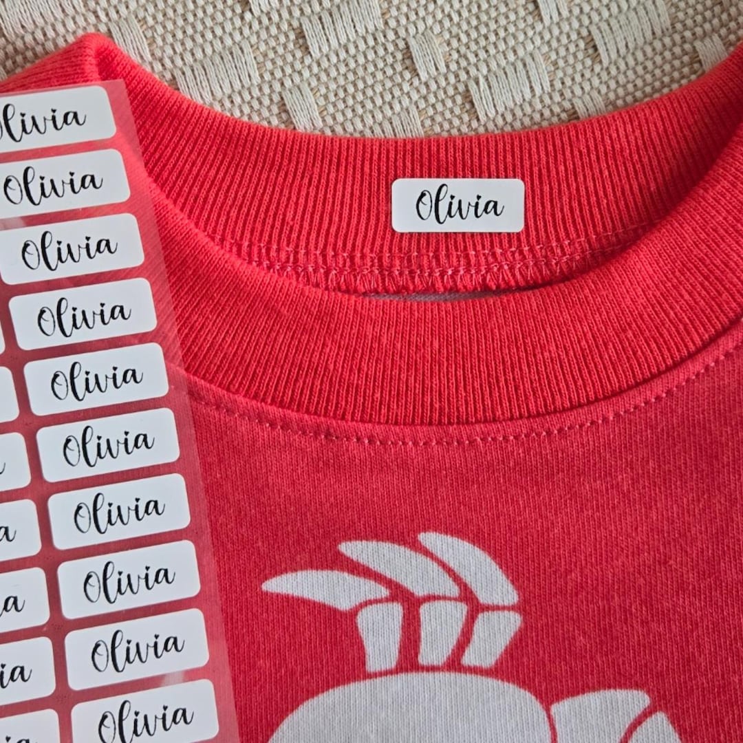SHIPS NEXT DAY Iron-on Fabric Labels, Washer & Dryer Safe, Personalized ...
