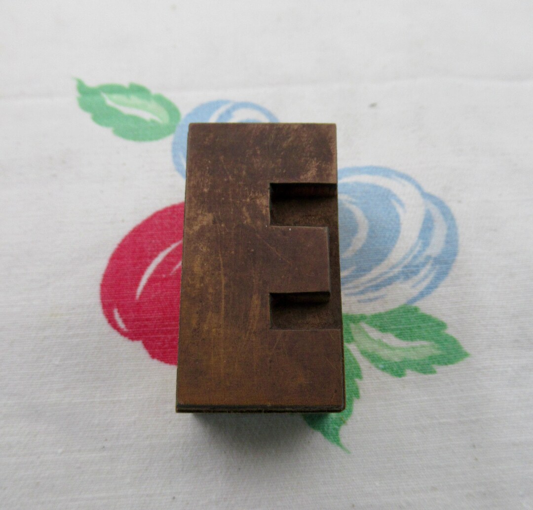 Letter E Antique Letterpress Wood Type Printing Block - Etsy