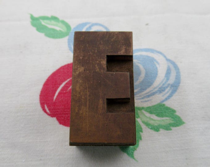 Letter E Antique Letterpress Wood Type Printing Block - Etsy
