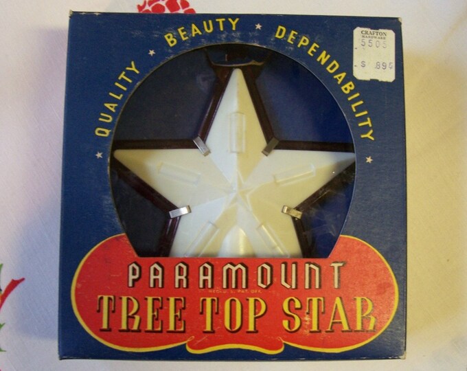 Vintage Paramount Christmas Tree Topper Star - Etsy