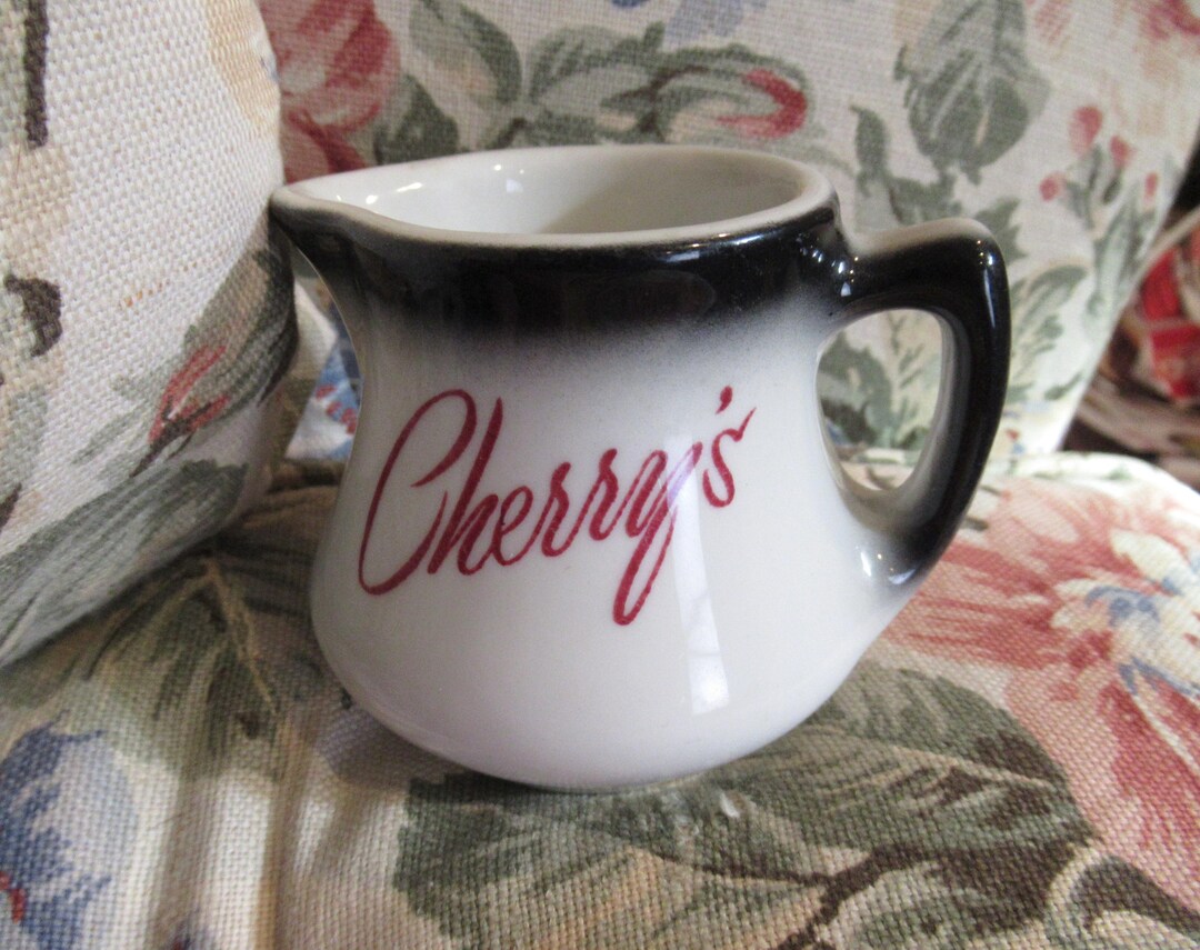 Cherry's Restaurant Ware Creamer Syrup Pitcher Jug Jackson China ...