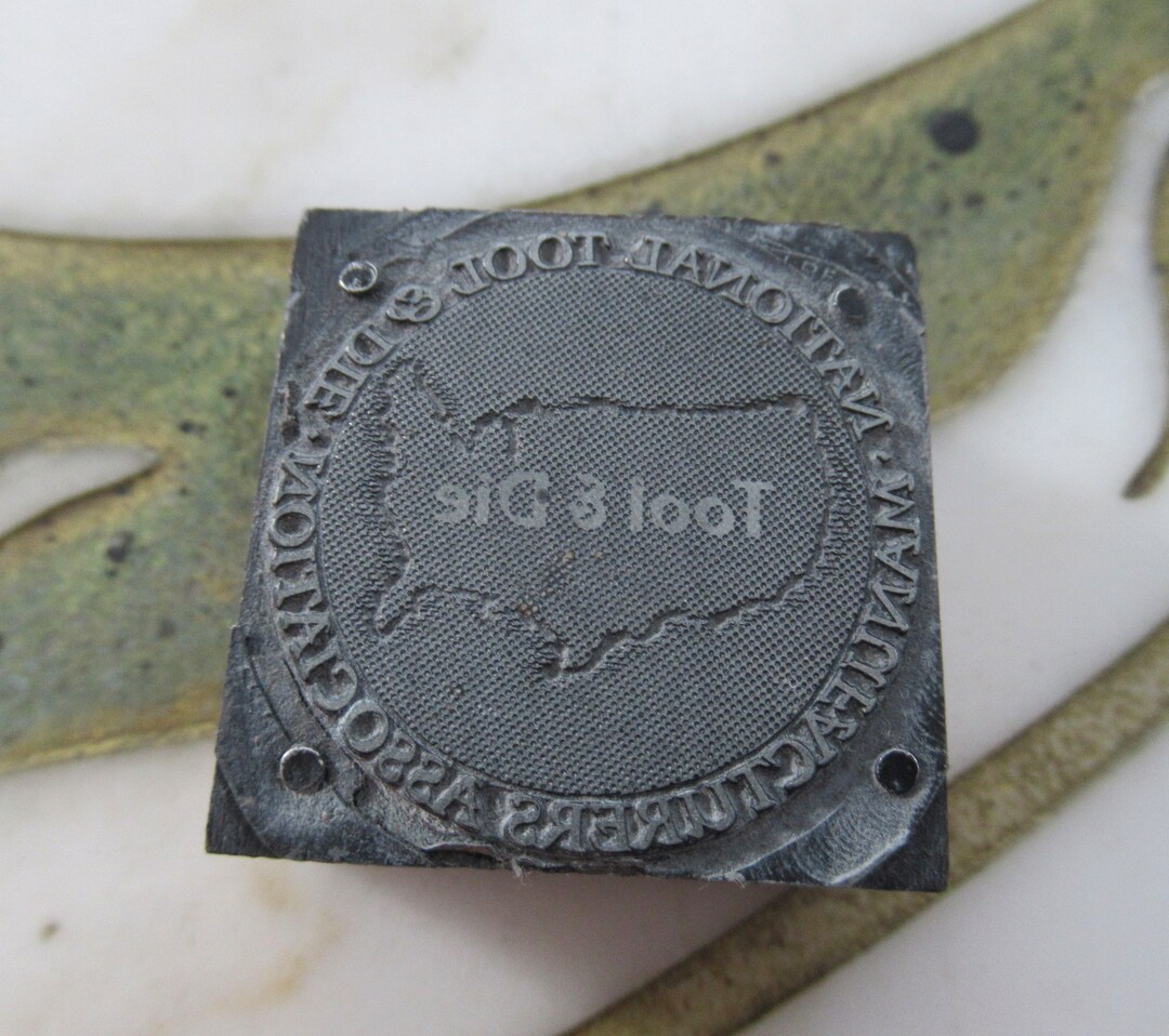 National Tool Die Manufacturers Association Antique Letterpress