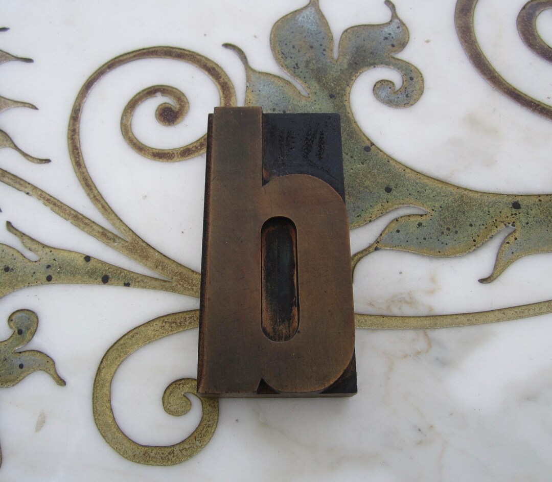 Letter D / Lower Case B Antique Letterpress Wood Type Printers Block - Etsy