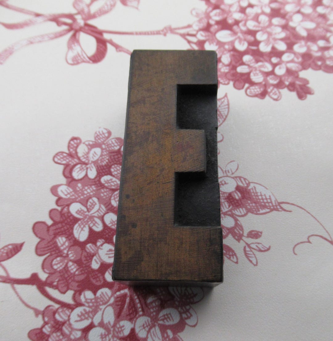 Letter E Antique Letterpress Wood Type Printing Block - Etsy
