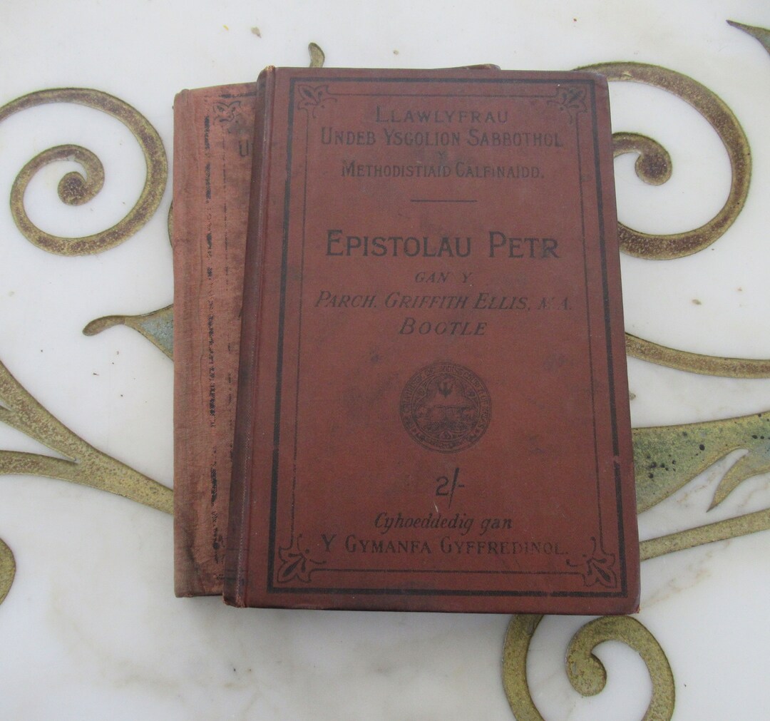 Two Welsh Language Books Epistles of Peter and the Gospel of Luke ...