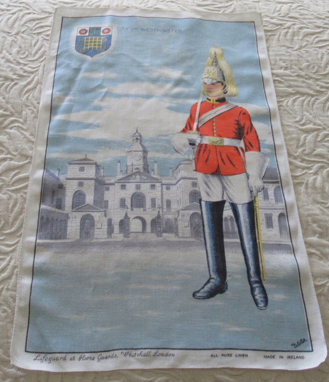 Lifeguard at Horse Guards Whitehall London Souvenir Teatowel - Etsy