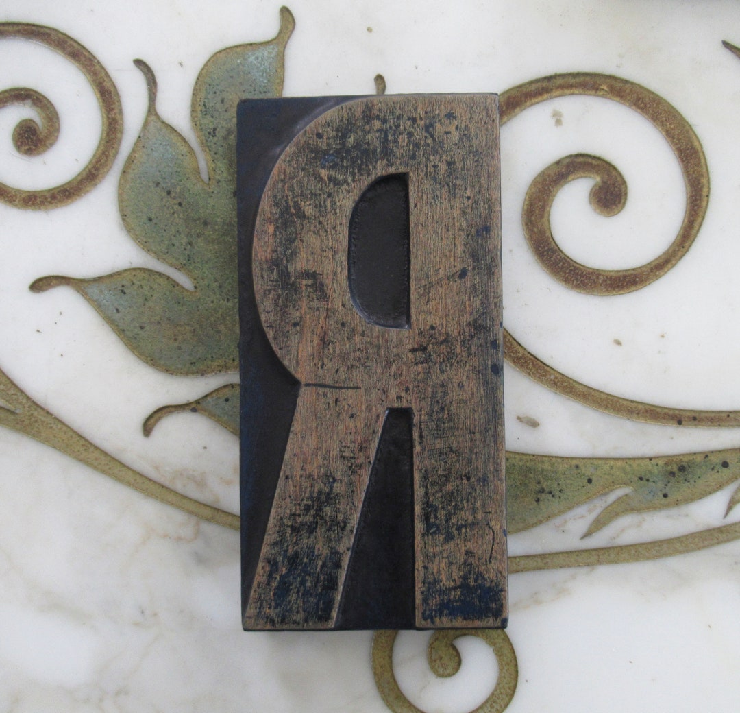 Large Letter R Antique Letterpress Wood Type Printing Block - Etsy