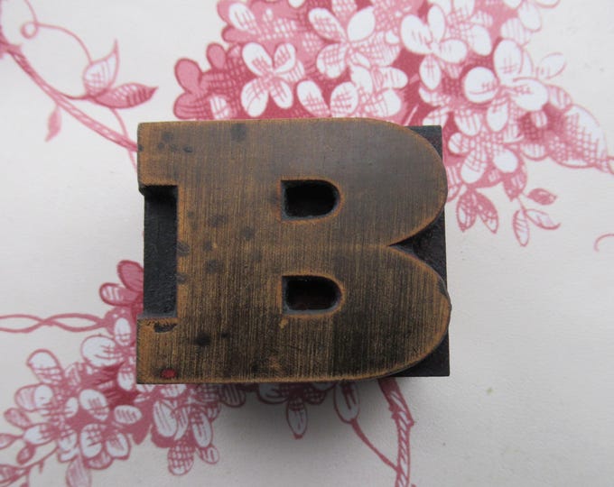 Letter B Antique Letterpress Wood Type Printing Block Wide - Etsy