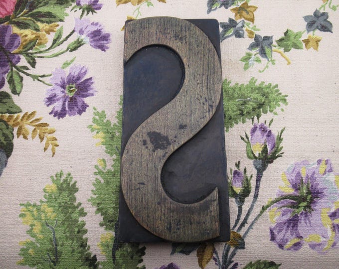 Large Letter S Antique Letterpress Wood Type Printing Block - Etsy