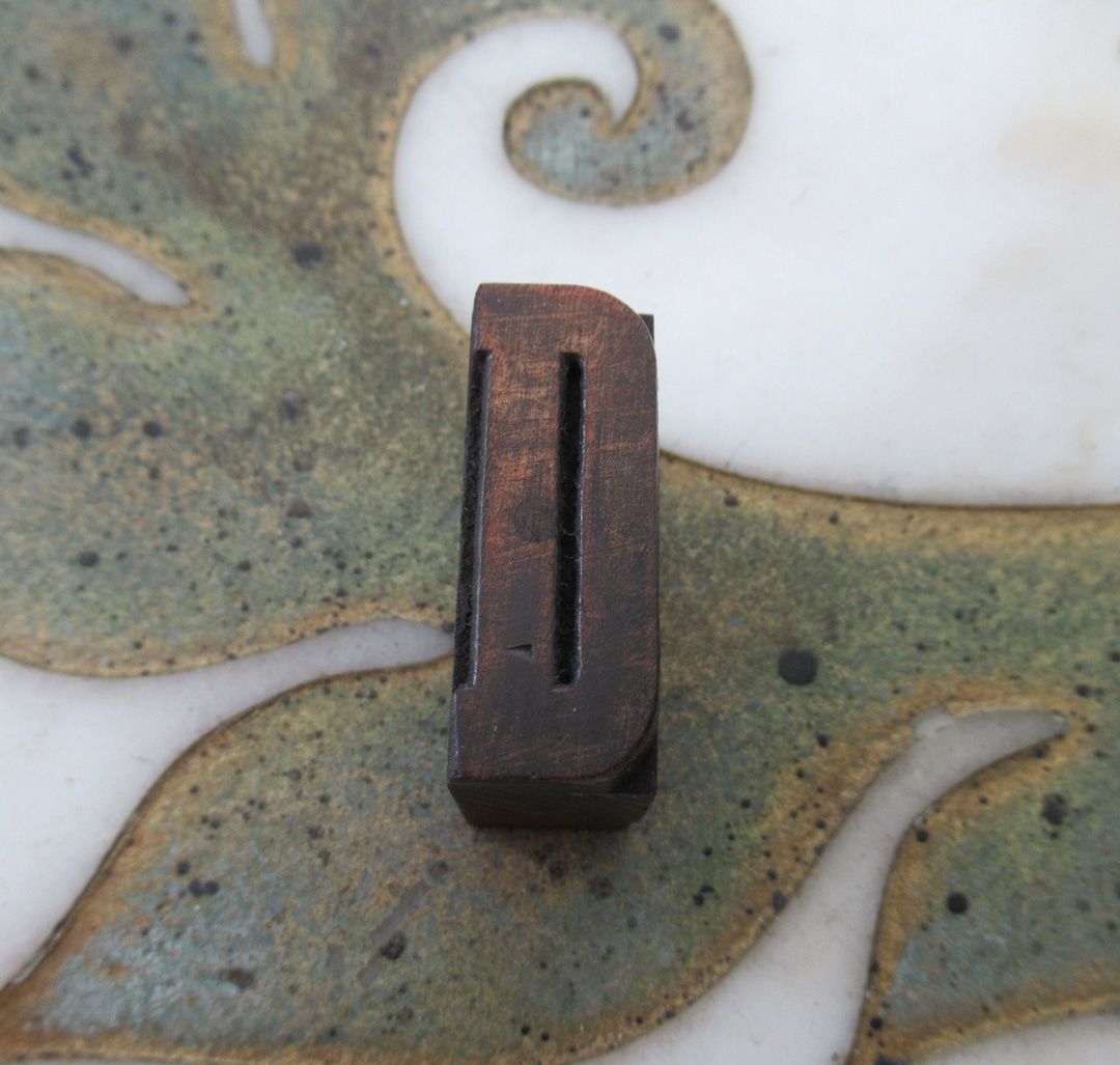Letter D Antique Letterpress Wood Type Printing Block - Etsy