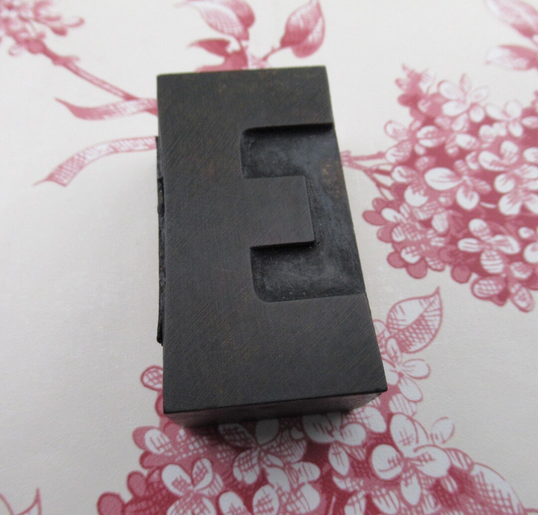 Letter E Antique Letterpress Wood Type Printing Block - Etsy