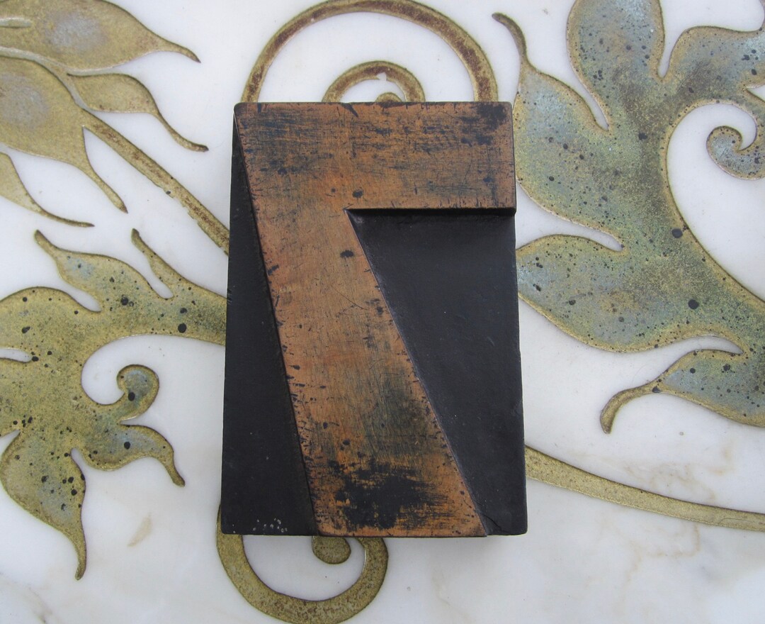 Large Number 7 Seven Antique Letterpress Wood Type Printing Block - Etsy