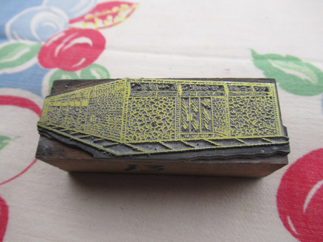Modern Building Vintage Letterpress Printing Block - Etsy