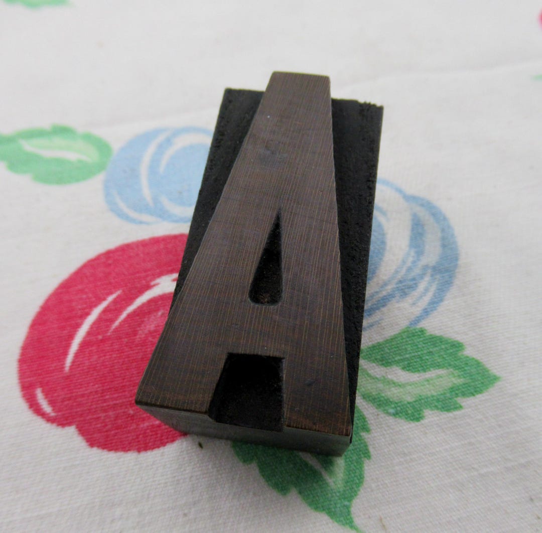 Letter A Antique Letterpress Wood Type Printing Block - Etsy