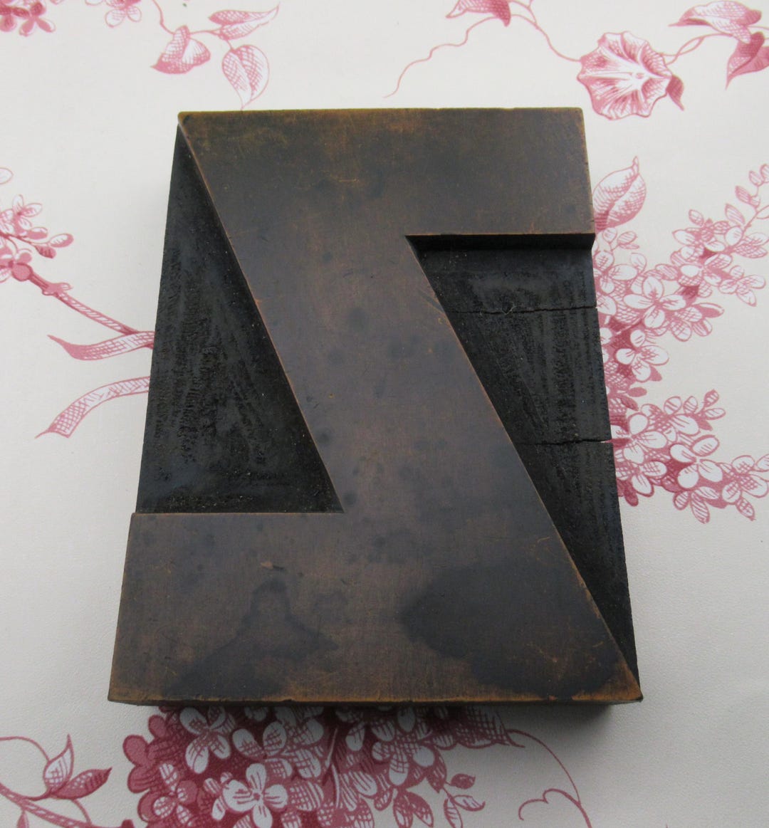 Large Antique Letterpress Wood Type Printing Block Letter Z - Etsy