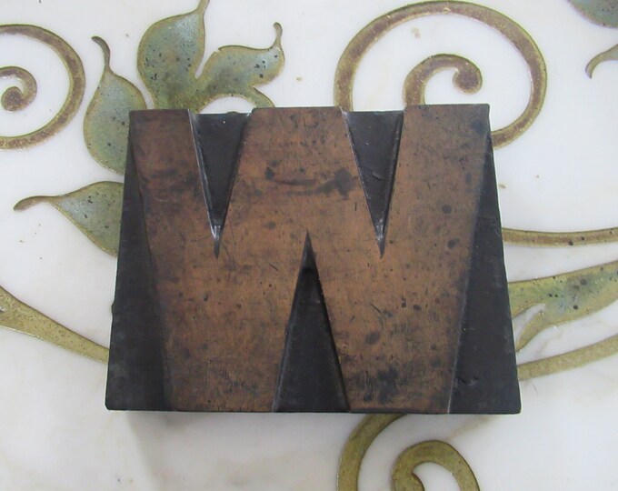 Large Letter W Antique Letterpress Wood Type Printing Block - Etsy