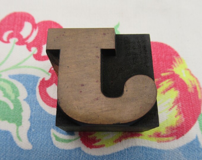 Letter J Letterpress Wood Type Printing Block Antique - Etsy