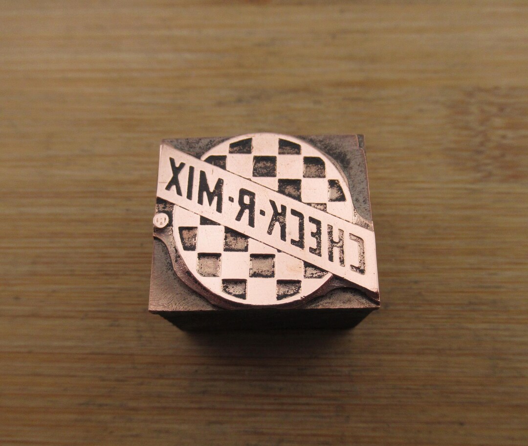 Check-r-mix Purina Cow Chow Feed Antique Letterpress Printing Block - Etsy