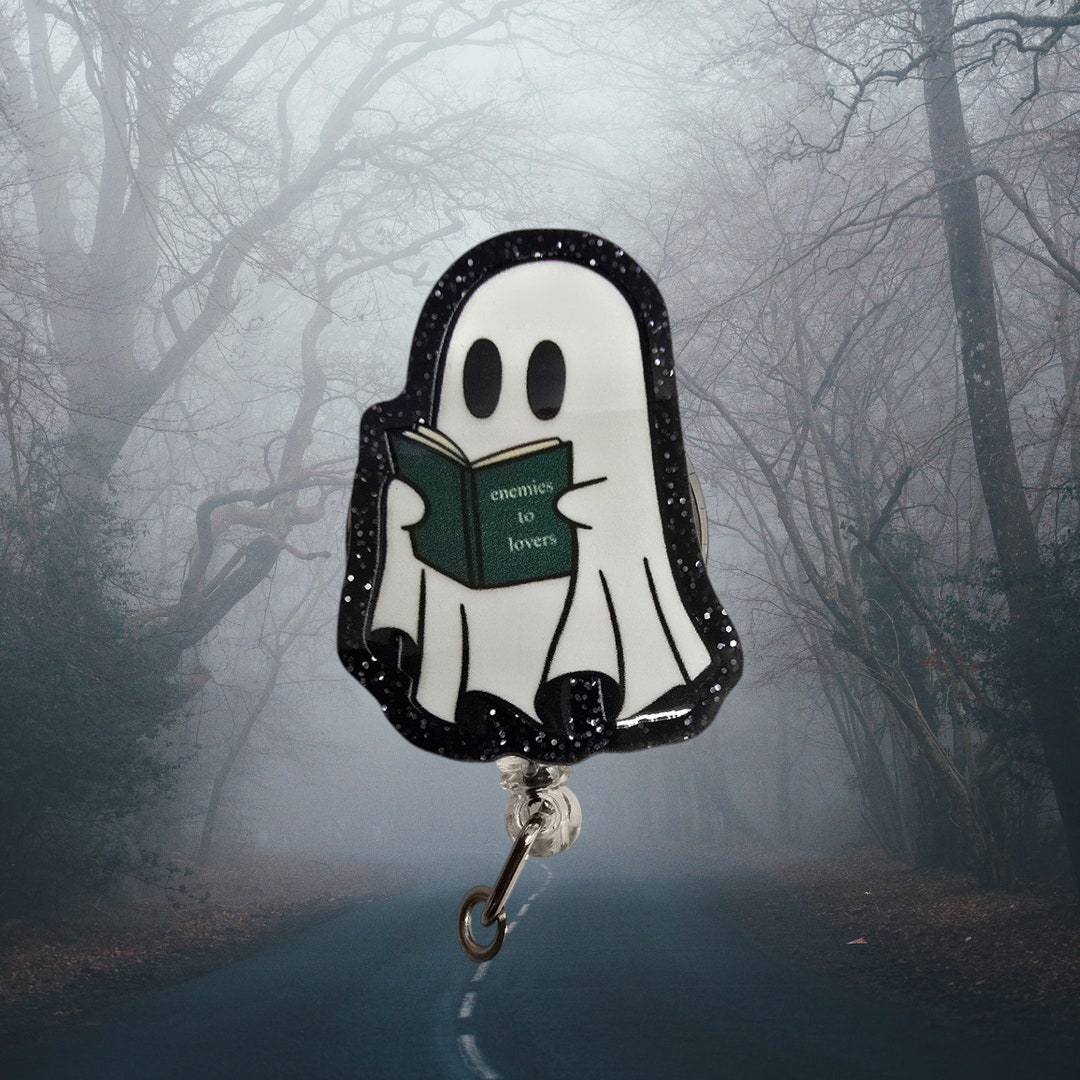Ghost Just Reading a Book Retractable Badge Reel - Etsy