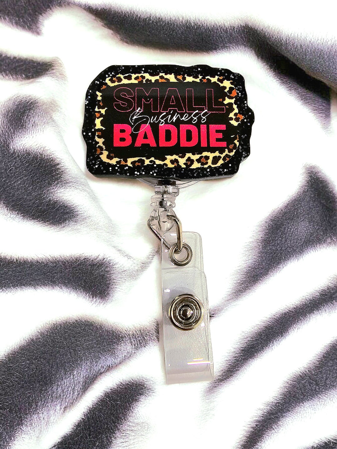 Small Business Baddie Retractable Badge Reel Work ID - Etsy