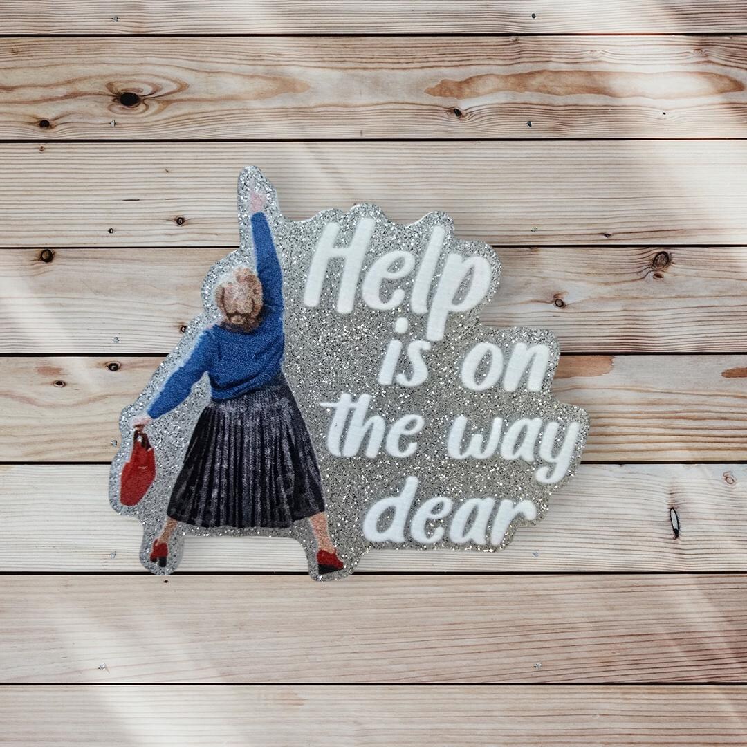 Help is on the Way Dear Retractable Badge Reel Work ID You Choose - Etsy