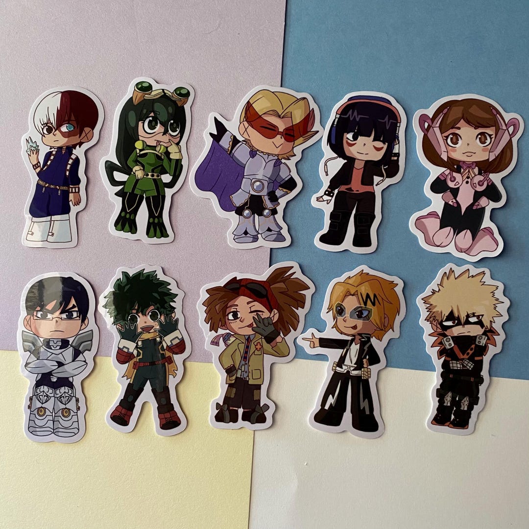 MHA Heroes Stickers - Etsy