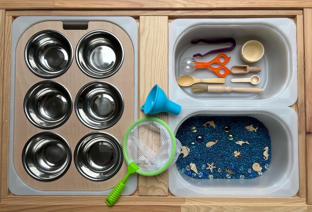 Sensory Tray Ocean, Sensory Play Insert for Trofast Box and Flisat ...