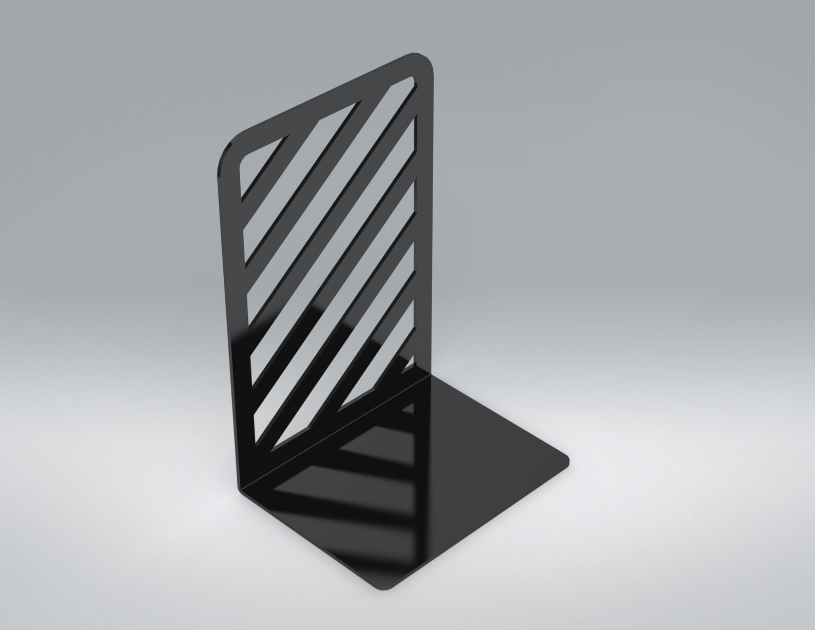 Sturdy Metal Bookend, Bookend Dxf Svg Files, Sheet Metal Cut File, Book ...