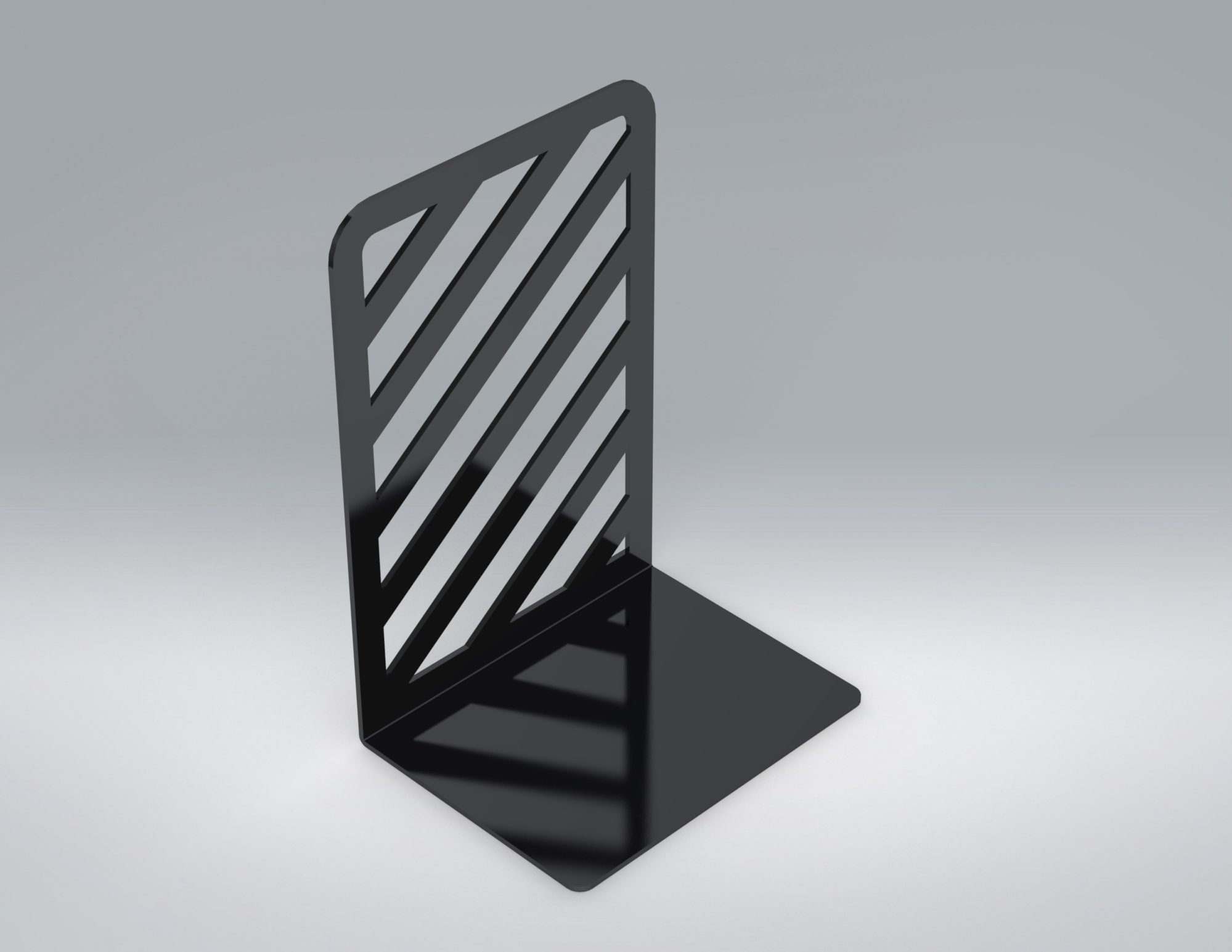 Sturdy Metal Bookend, Bookend Dxf Svg Files, Sheet Metal Cut File, Book ...