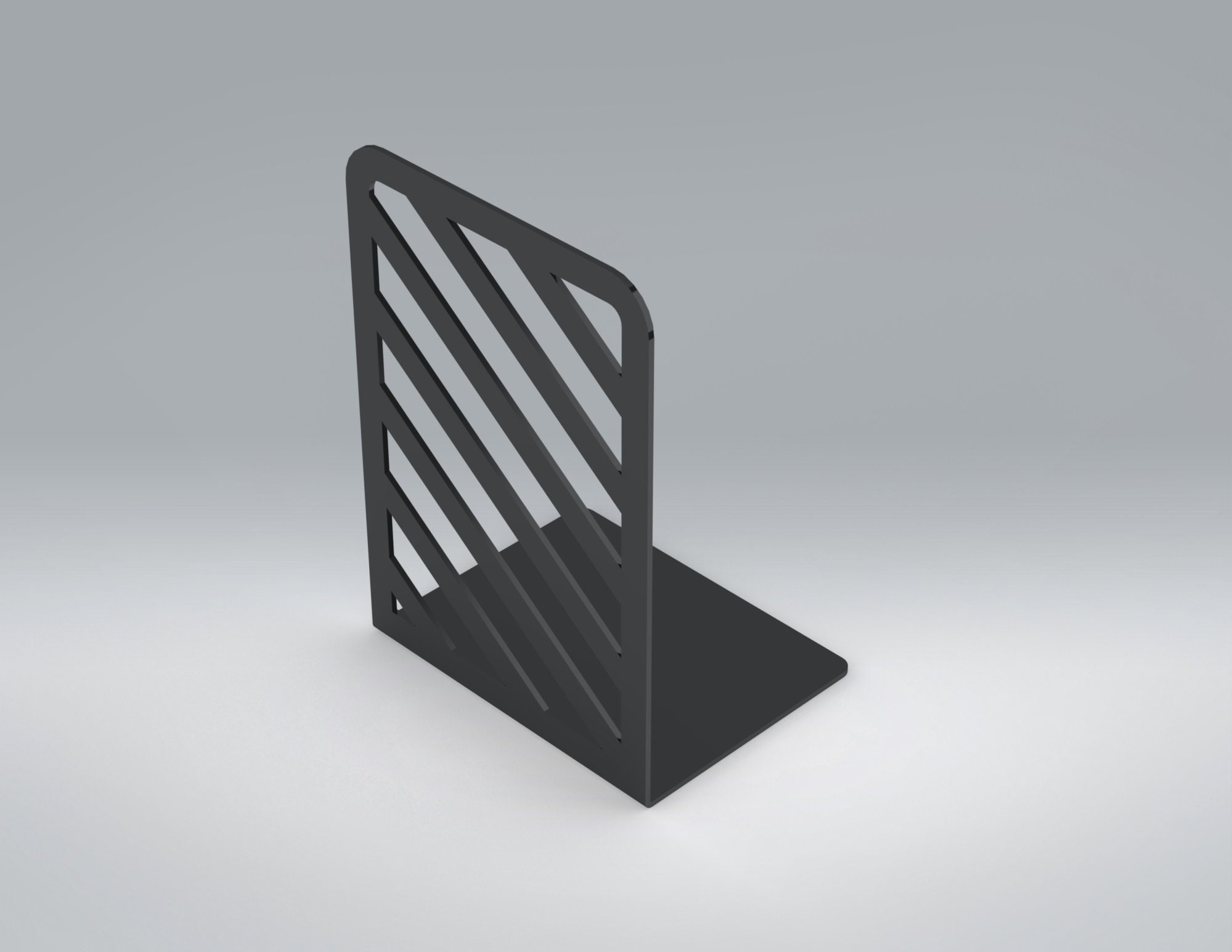 Sturdy Metal Bookend, Bookend Dxf Svg Files, Sheet Metal Cut File, Book ...