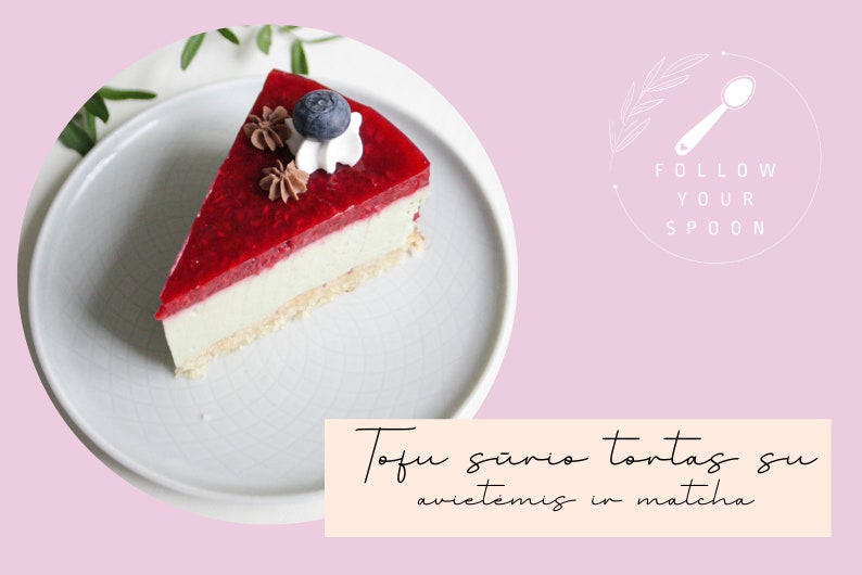 Vegan Tofu No Bake Cheesecake With Raspberries and Matcha Plant Based ...