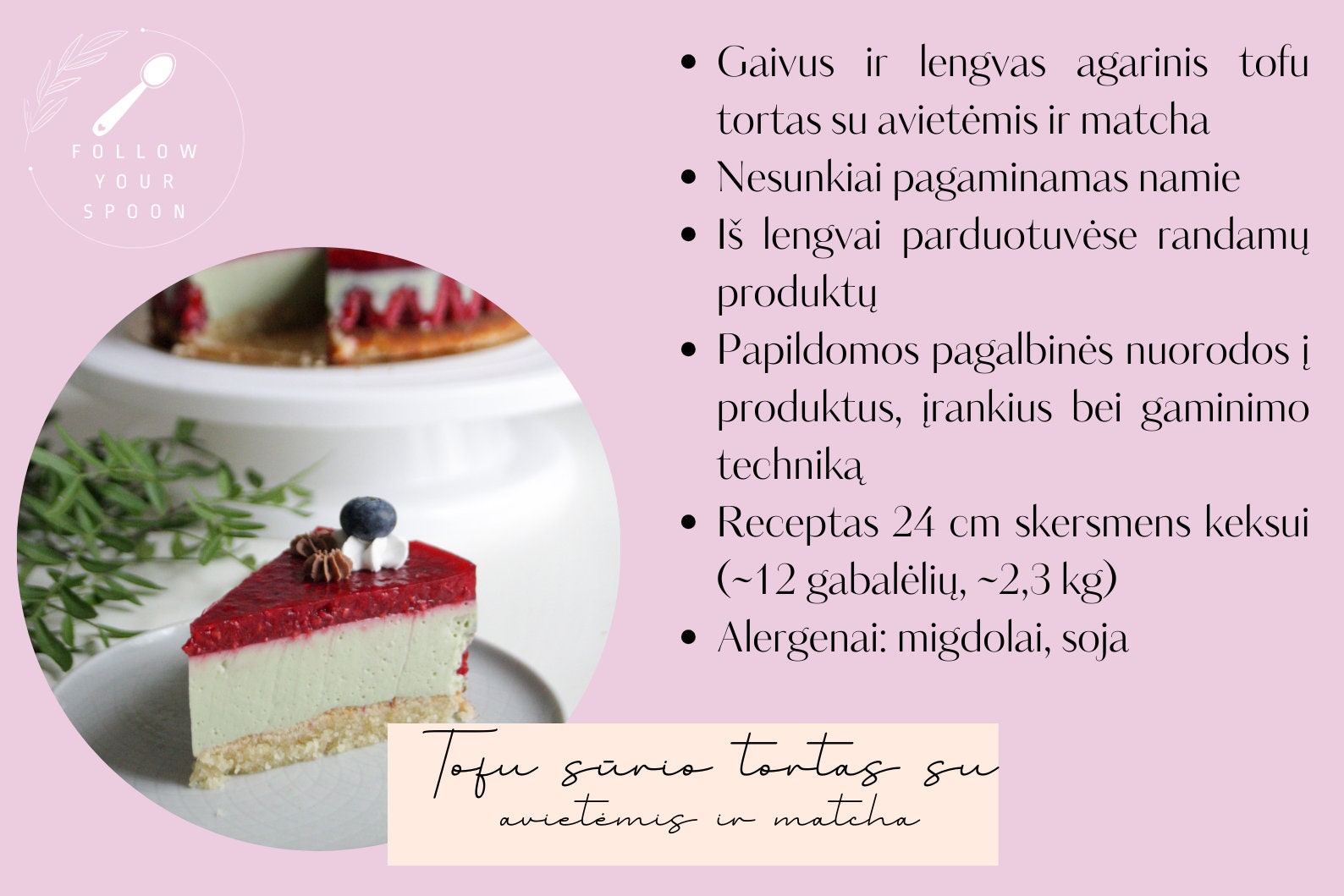 Vegan Tofu Raspberry Matcha Cheesecake Recipe: Easy Guide Recipe (PDF ...
