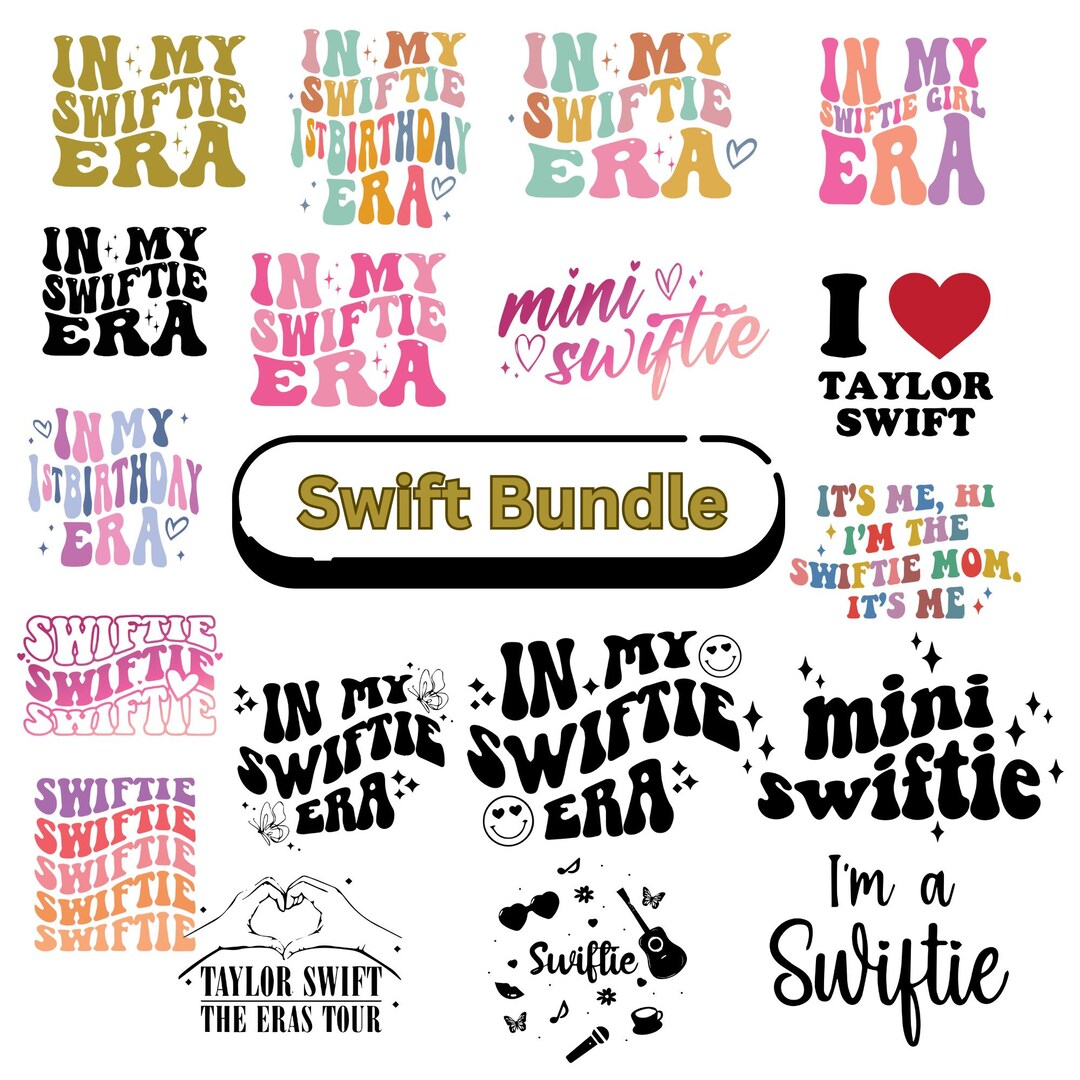 In My Swift Era Bundle Svg Png Taylor Swift Bundle Svg Swiftie Shirt ...