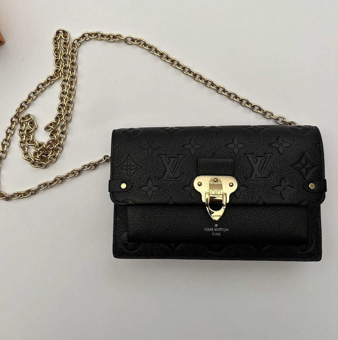 Authentic Louis Vuitton Vavin Chain Wallet Monogram Empreinte Leather ...