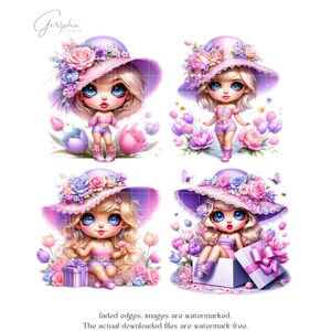 Lavender - Chibi Brats - Volume 01: Chibi, Tulips, Florals, Kids ...