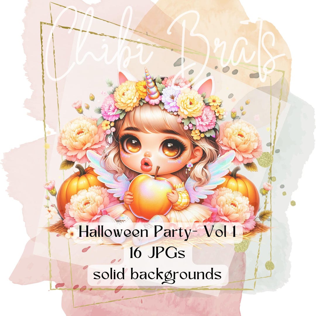 Halloween Party - Chibi Brats - Volume 01 - Clipart Collection: Costume ...