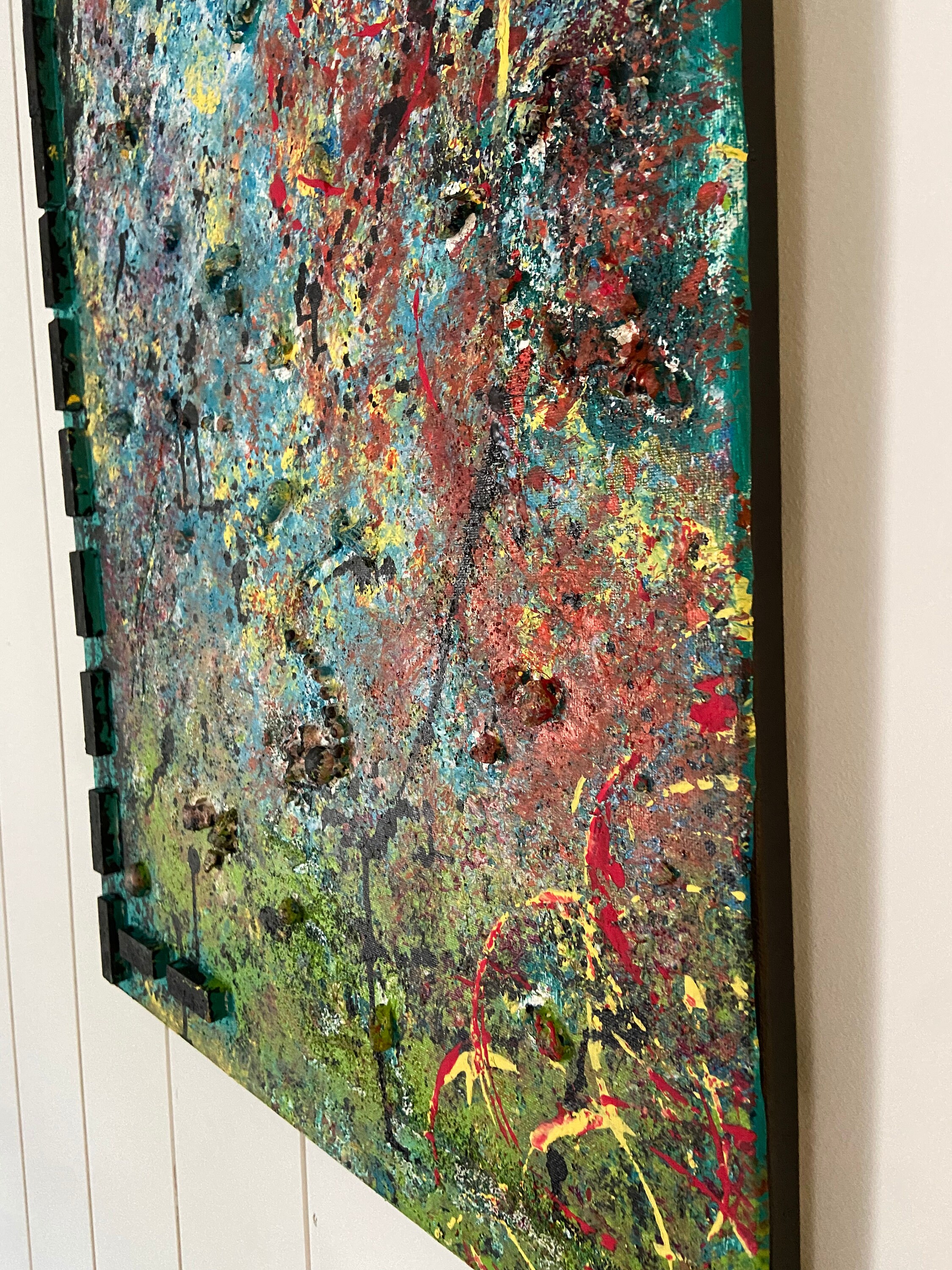 Jackson Pollock Style Abstract Painting: Original Artwork, Textured ...