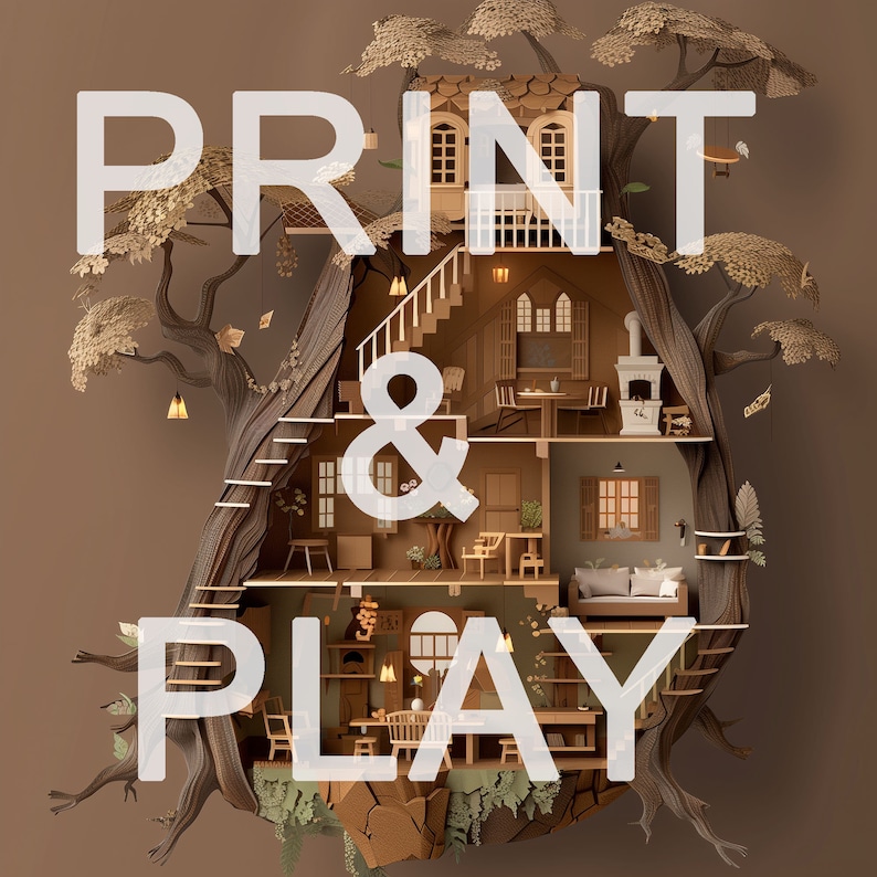 TREEHOUSE_ Printable Paper Doll House From Famous Fairy Tales and ...