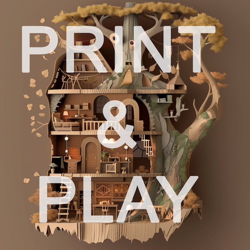 TREEHOUSE_ Printable Paper Doll House From Famous Fairy Tales and ...
