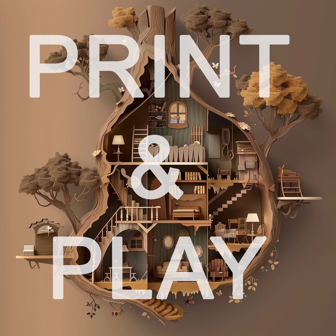 TREEHOUSE_ Printable Paper Doll House From Famous Fairy Tales and ...