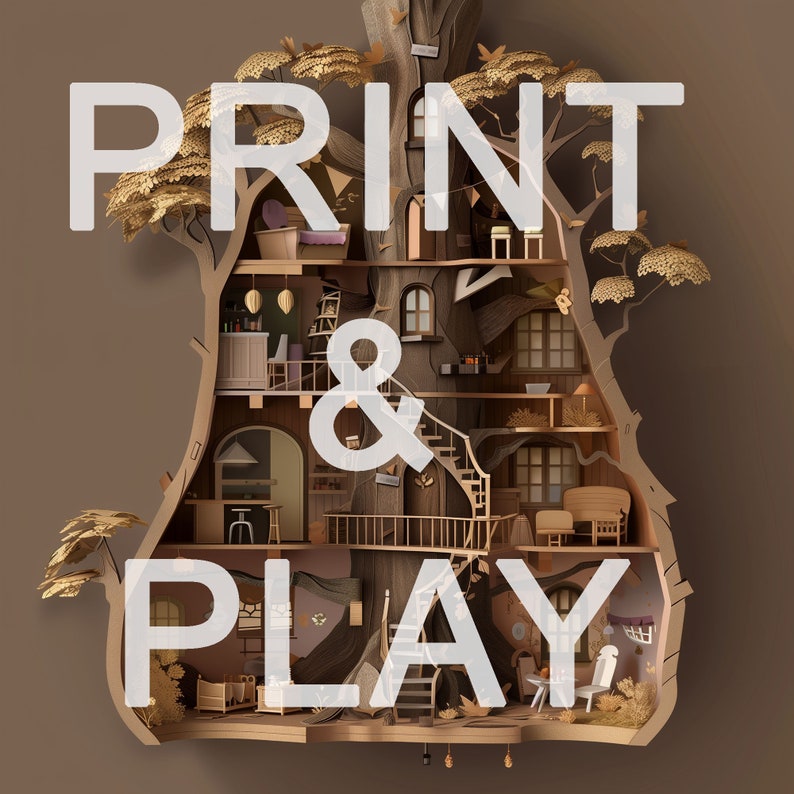 TREEHOUSE_ Printable Paper Doll House From Famous Fairy Tales and ...
