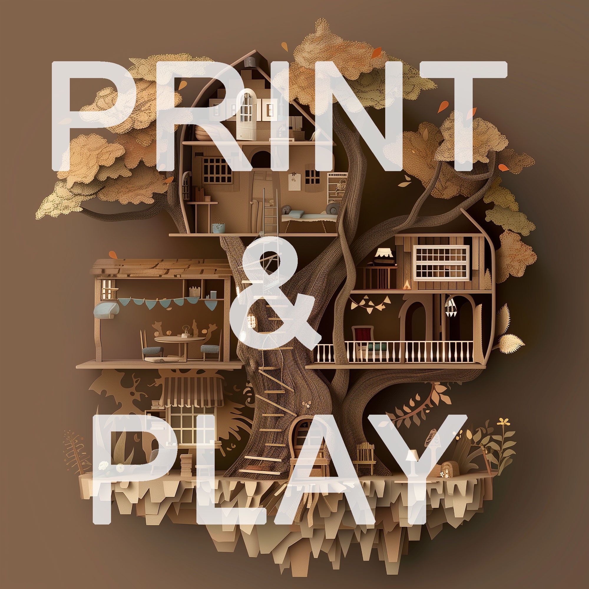 TREEHOUSE_ Printable Paper Doll House From Famous Fairy Tales and ...