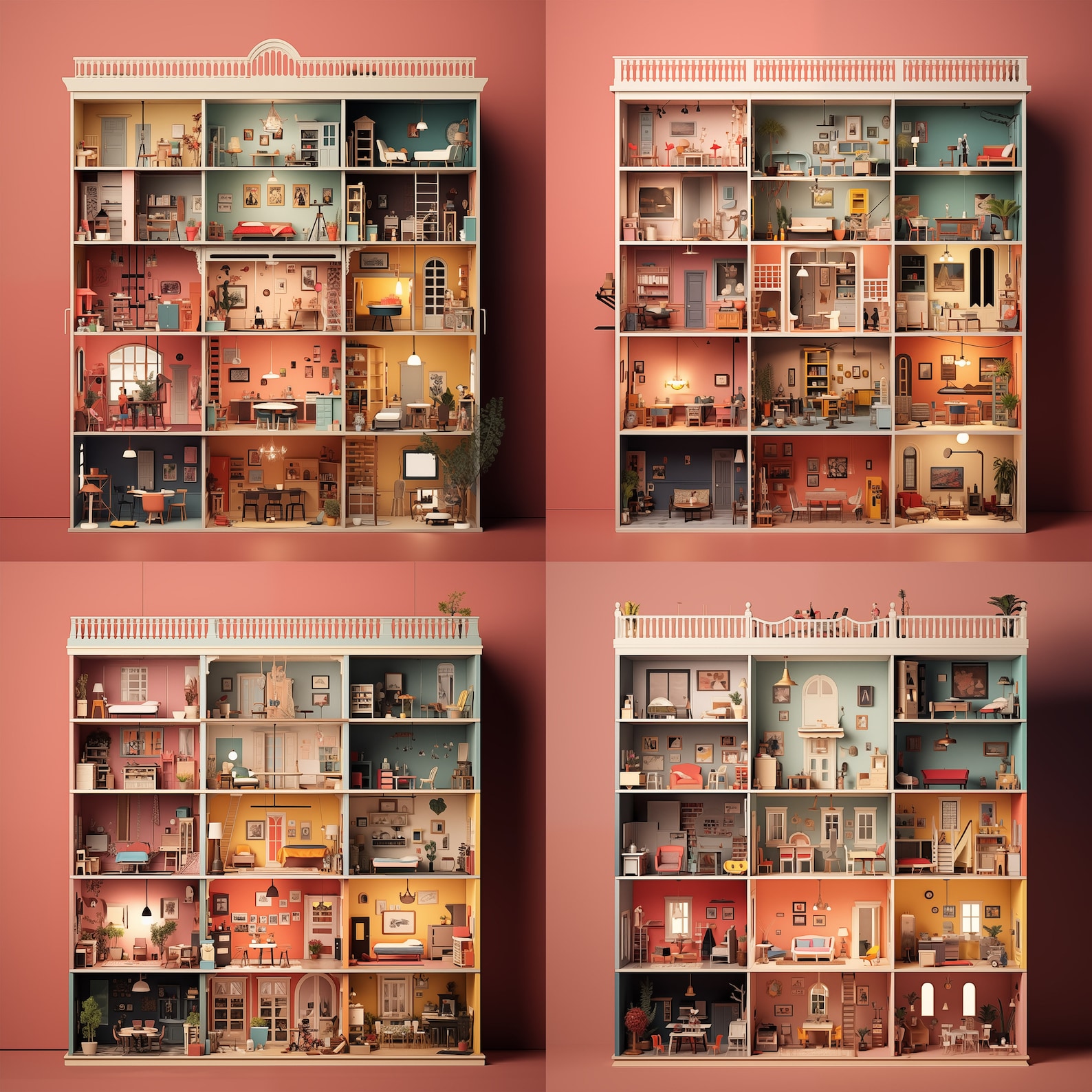 WES ANDERSON Printable Paper Doll House From Famous Fairy Tales and ...