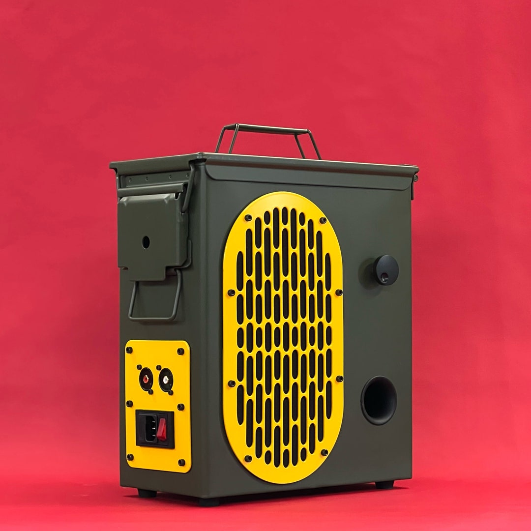 Rugged Ammunition Box Bluetooth Speaker - 70W Outdoor Audio System With ...