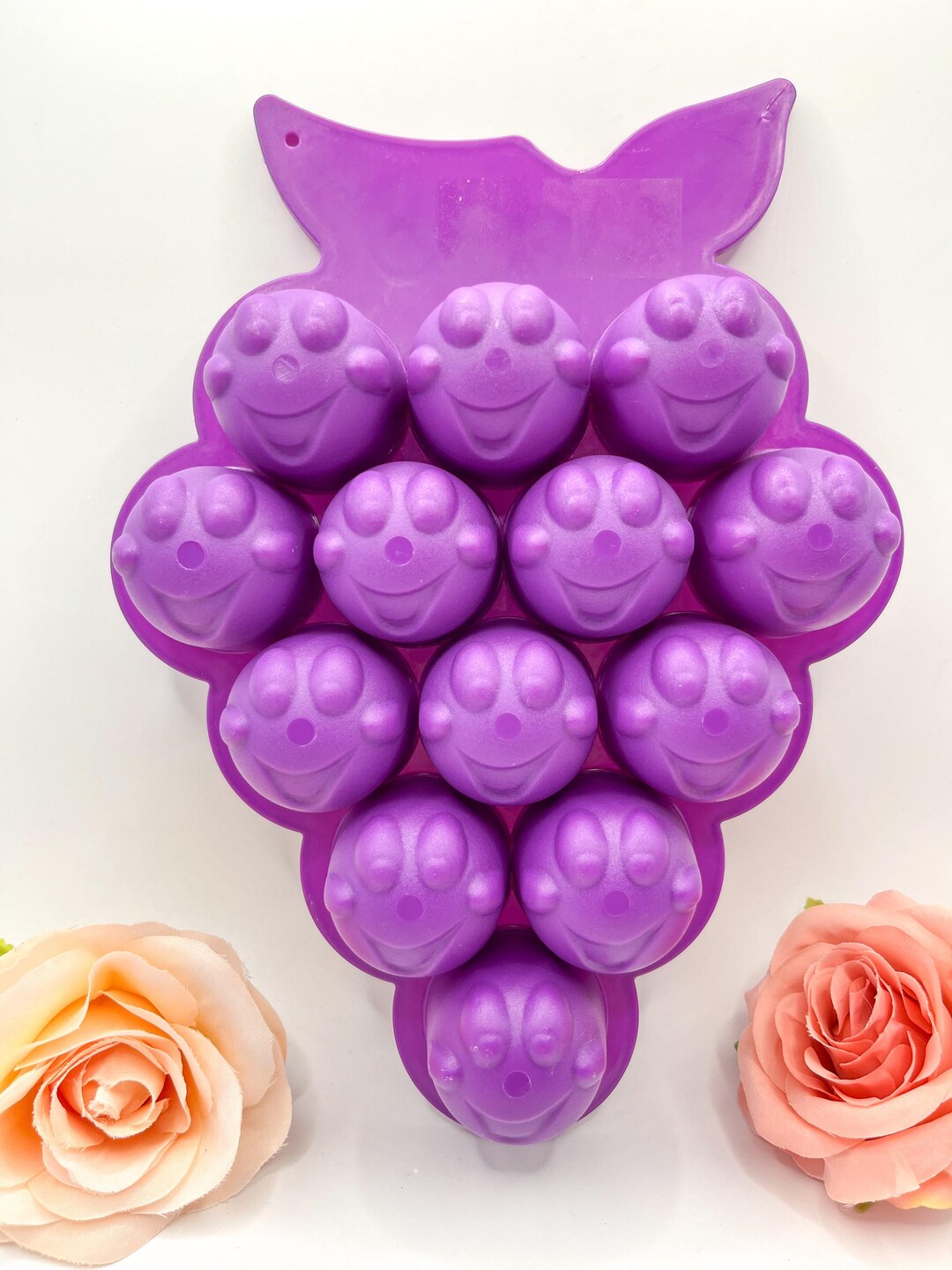 Vintage | 1990s JELLO Giggling Grapes Large Plastic Mold of Smiling ...