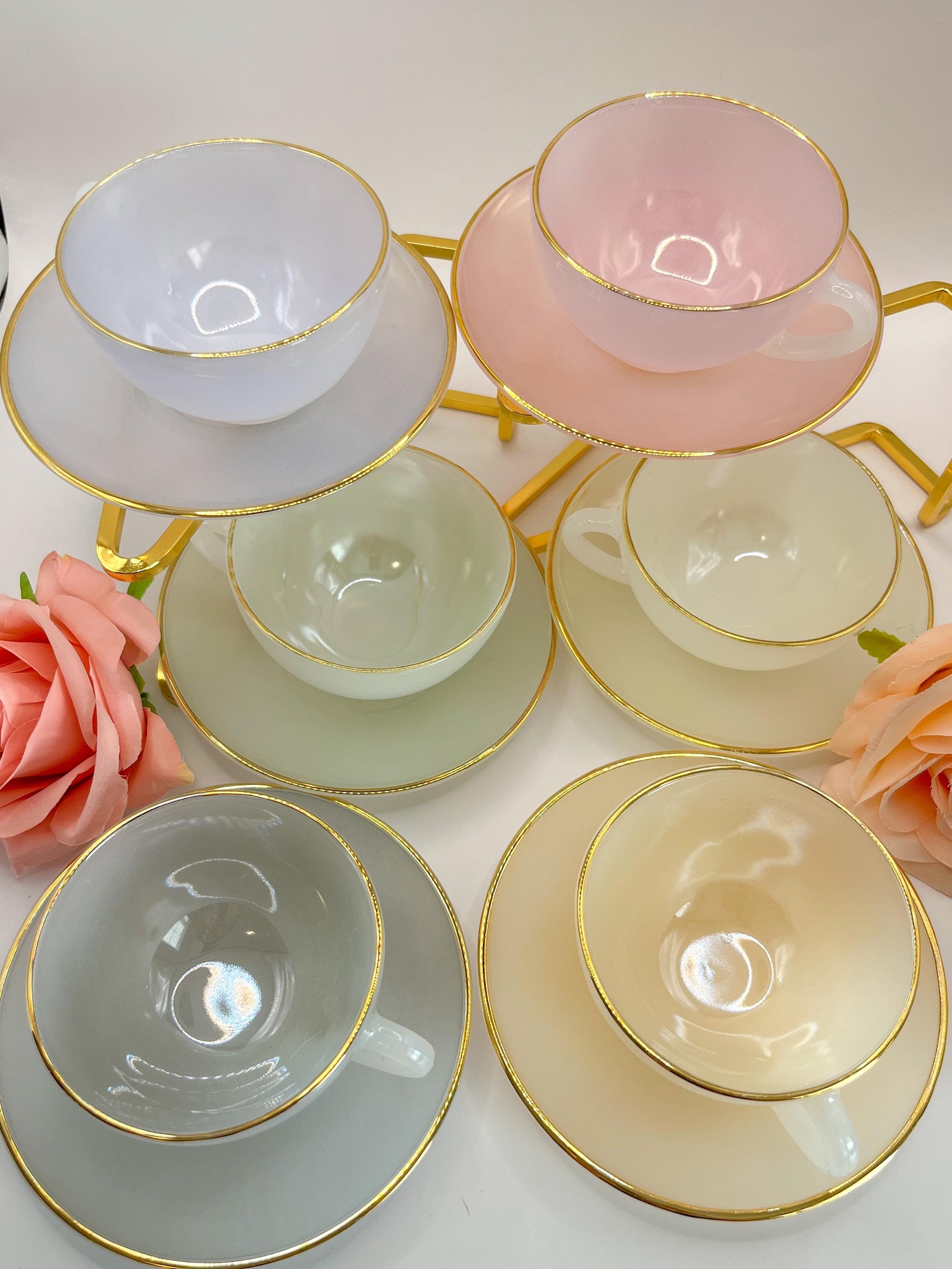Vintage 1970s ARCOPAL Teacup and Saucer | BUILD Your Own Set! French ...