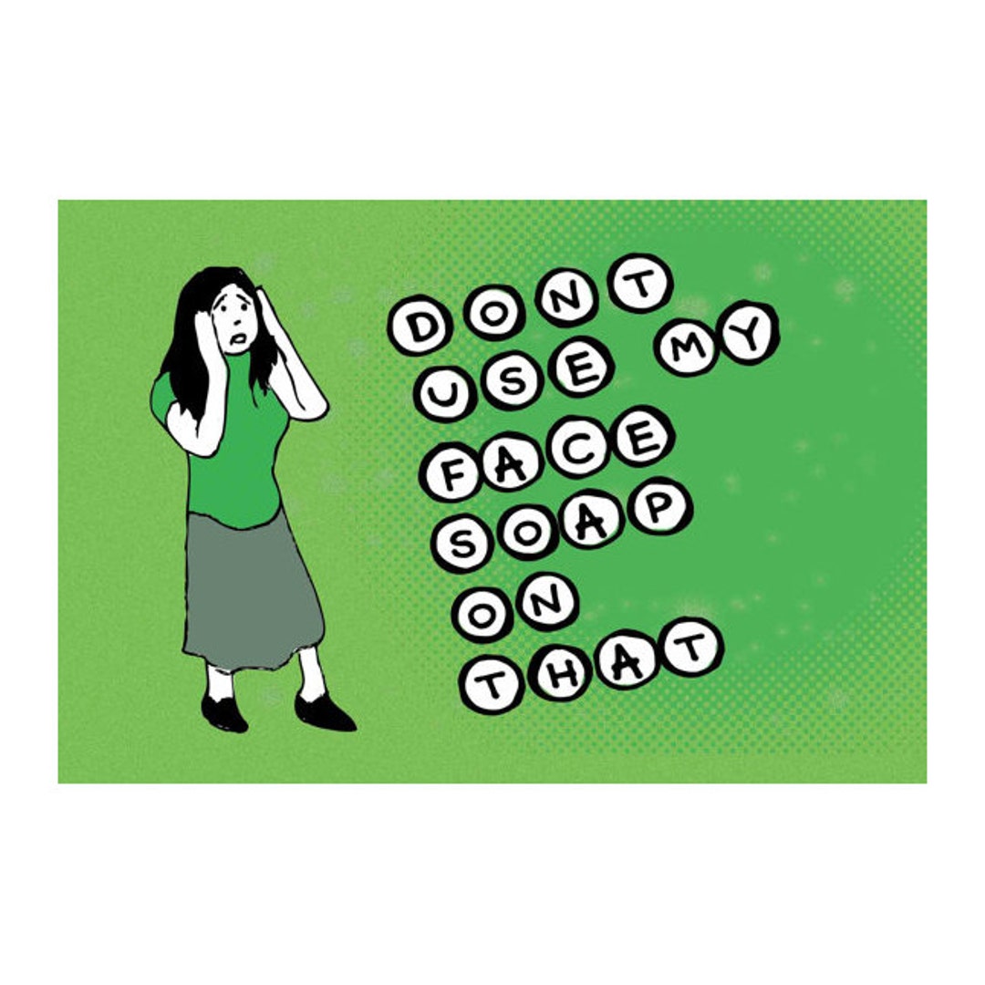 Postcard: Don't Use My Face Soap on That - Etsy